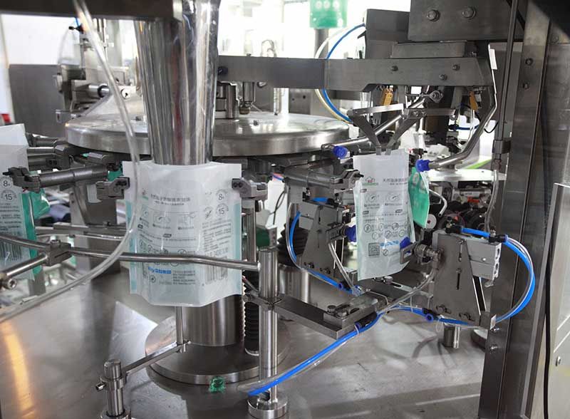 Automatic Laundry Gel Capsule Pods Premade Pouch Fill And Seal Machine