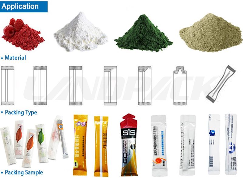 Automatic 4 lane Powder Stick Packing Machine With Screw Feeder