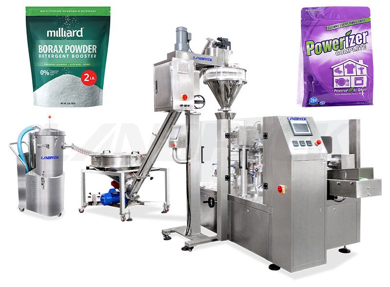 Automatic Detergent/ Washing Powder Pouch Linear Weigher Packing Machine