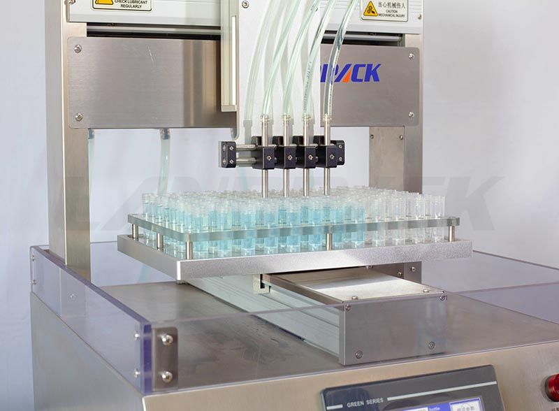 Lab Type 3ml Self Test Tube Capping Medical Test Tube Serum Filling Machine